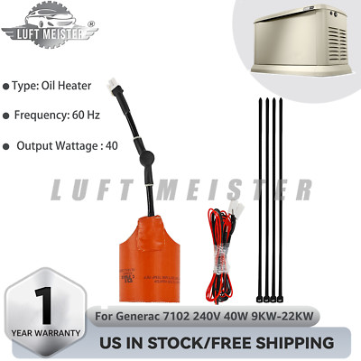 Oil Heater Outdoor Oil Filter Heating Kit For Generac generator 7102 ...