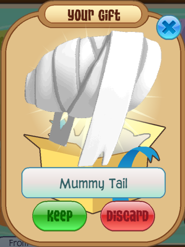 Animal Jam Classic AJC Mummy Tail (READ DESCRIPTION) | eBay