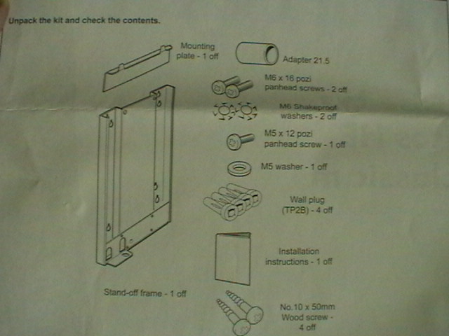 IDEAL BOILERS STAND OFF KIT FOR ICOS SYSTEM Classic M Elise H Icos HE ...