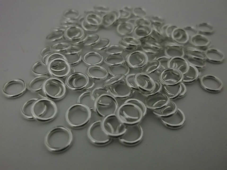 (Buy 4 Get FREE Post) 100 Soldered Closed 4mm 6mm 10mm 14mm Jump Rings ...