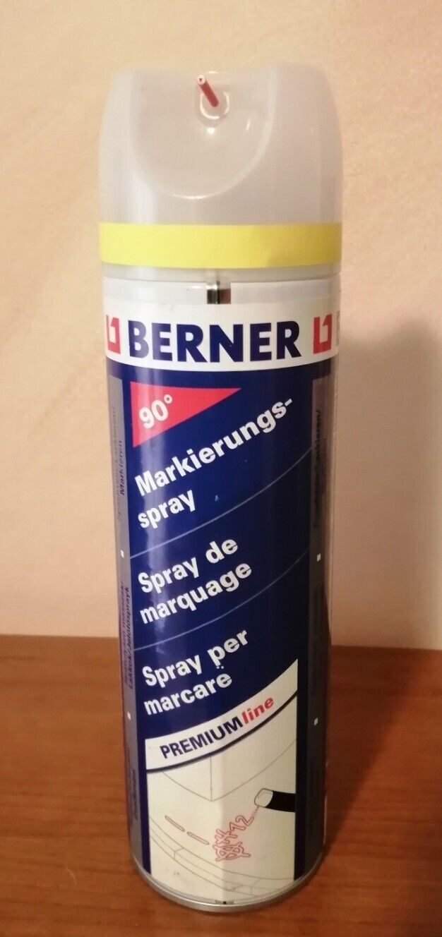 BERNER Spray de marquage jaune fluo 500ml cod. 56999 | eBay
