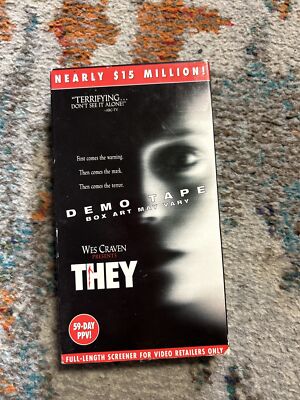 Wes Craven's They VHS Demo Promo Horror Suspense Thriller Dimension | eBay