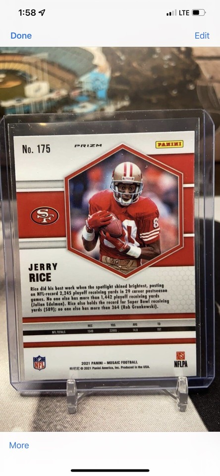 Jerry Rice Mosaic Honeycomb 2021 | eBay