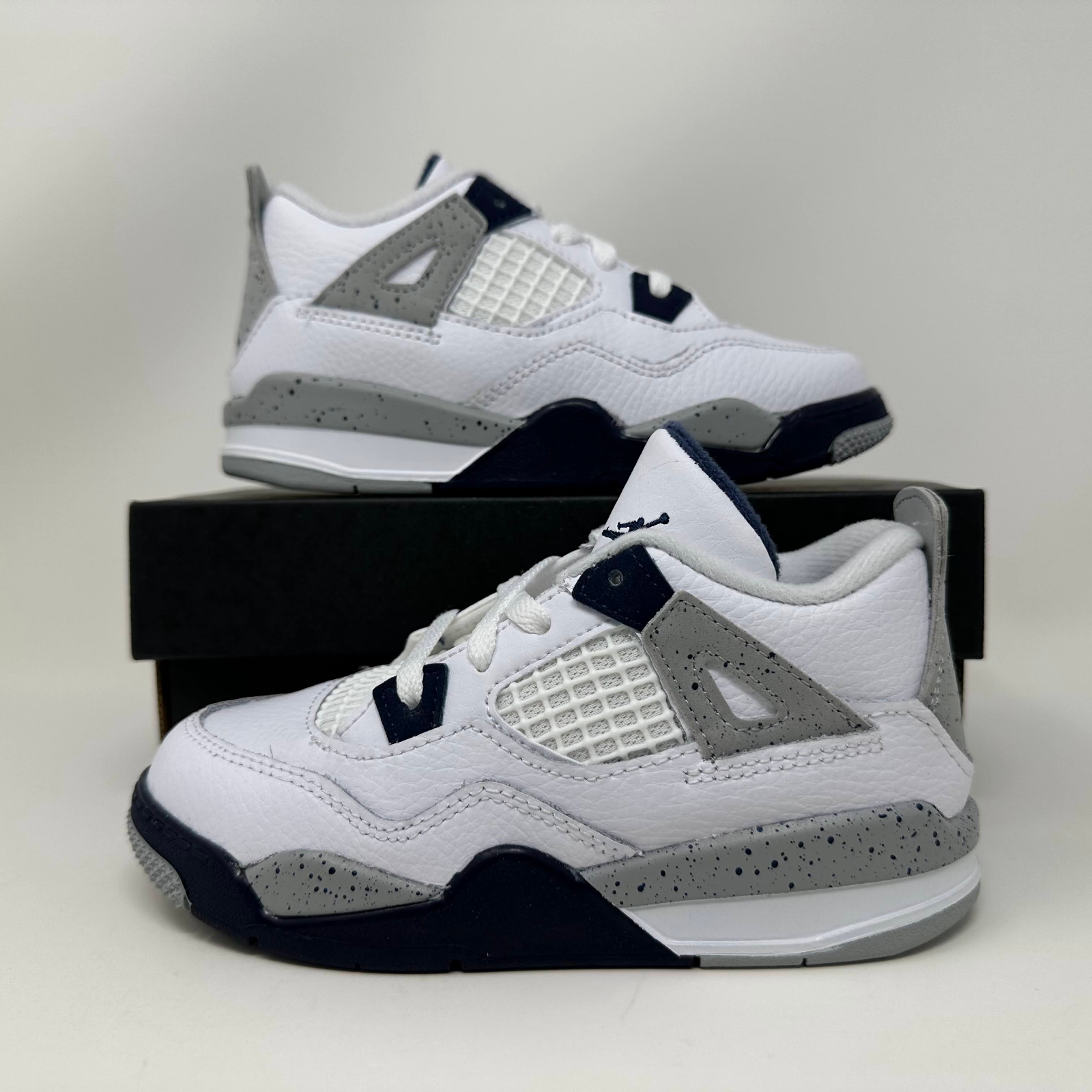 Nike Air Jordan Retro IV 4 TD Midnight Navy Baby Toddler Size 10c ...