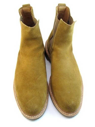 Allen Edmonds "DENALI" Men's Slip-On Chelsea Boots 10.5 D Brown Suede ...