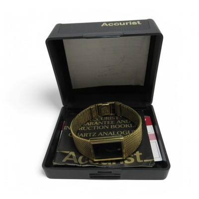 Vintage Accurist Diamond Quartz Watch For Parts And Spares Not Working ...