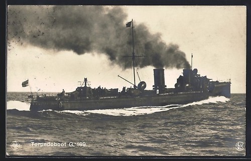 Ak Barca Torpedine (G) .169 IN Pieno Fahrt | eBay