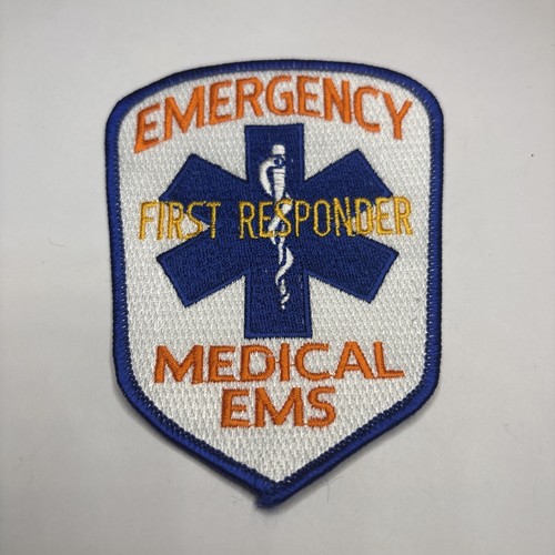 Iron Sew On Patch - Emergency First Responder Medical EMS BgD | eBay