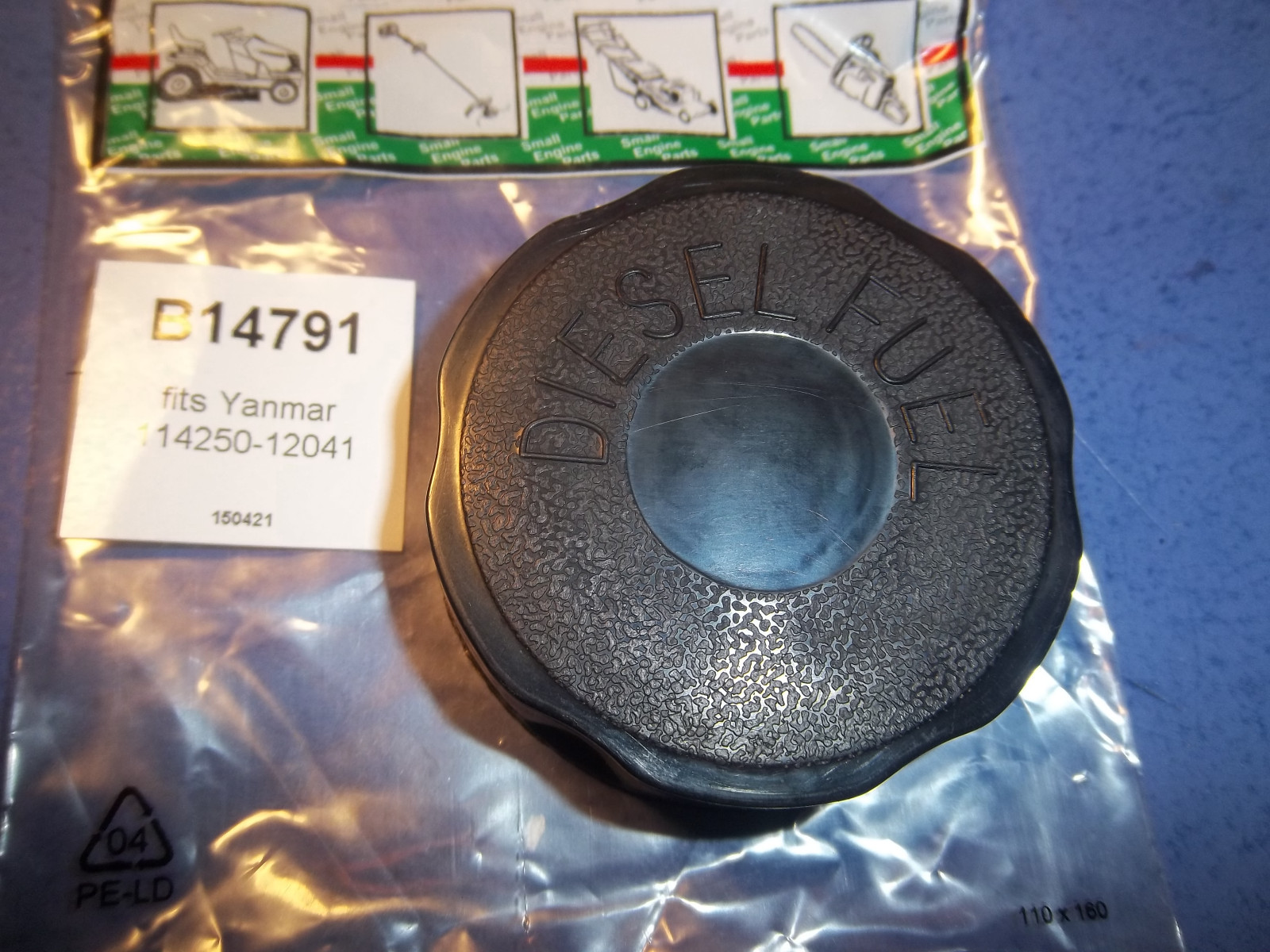 BBT FUEL TANK CAP ASSY FITS YANMAR L70 L48 L90 L100 114250-12041 14791 ...