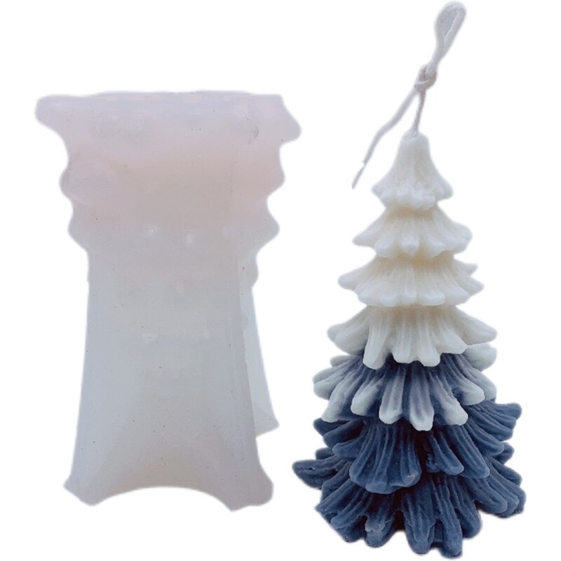 Handmade Coniferous Christmas Tree Mold Handicrafts Resin Casting Mold ...