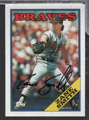 Zane Smith Braves Autographed 1988 Topps #297 w/COA 021224NPCD271 | eBay