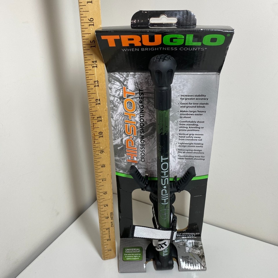TRUGLO Hip-Shot Crossbow Shooting Rest Stick Fully Assembled Universal ...