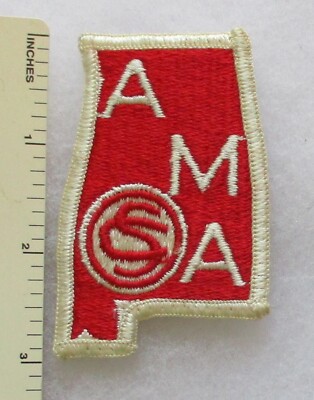 Original ALABAMA MILITARY ACADEMY AMA OCS PATCH Merrowed Edge Used | eBay