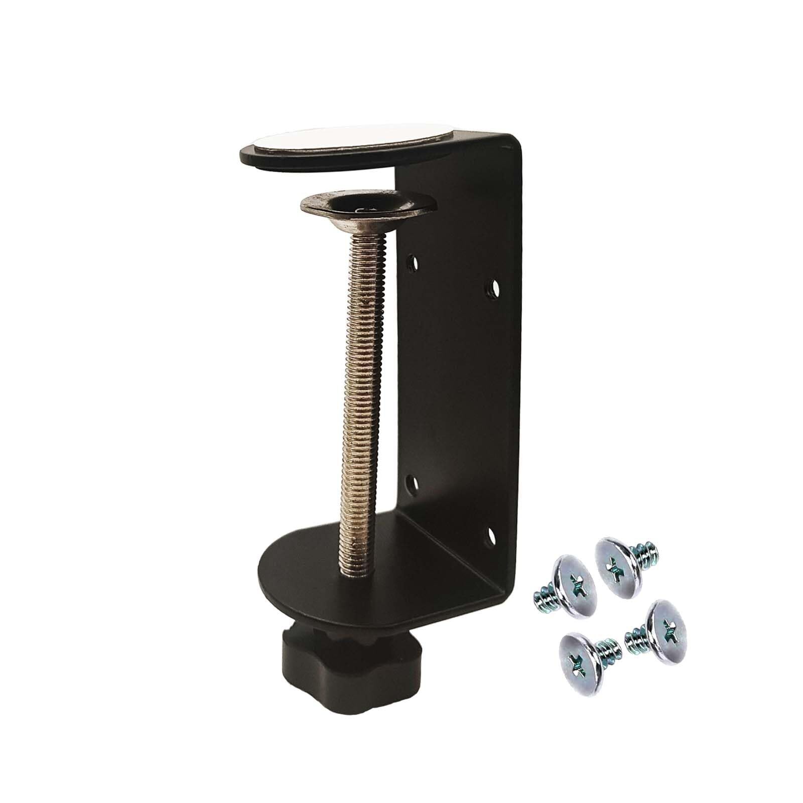 Desk Clamp with Adhesive Power Strip Holder 3 Inch C-Clamp with Four ...