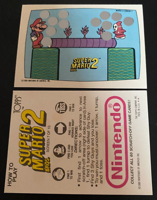 (P13) trading card nintendo topps 1989 super mario bros 2 7 of 10 | eBay