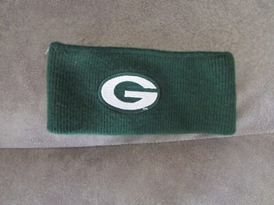 Vintage Green Bay Packers Embroidered Knit Head Band Forest Green NFL ...