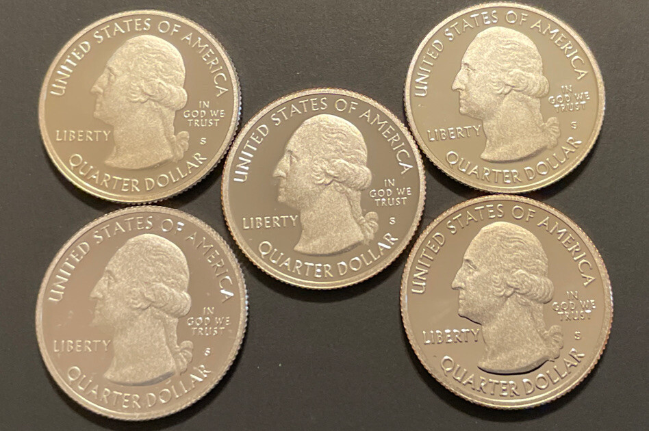 2015~S~ ATB America the Beautiful Quarters Clad Proof - Complete Mint 5 ...