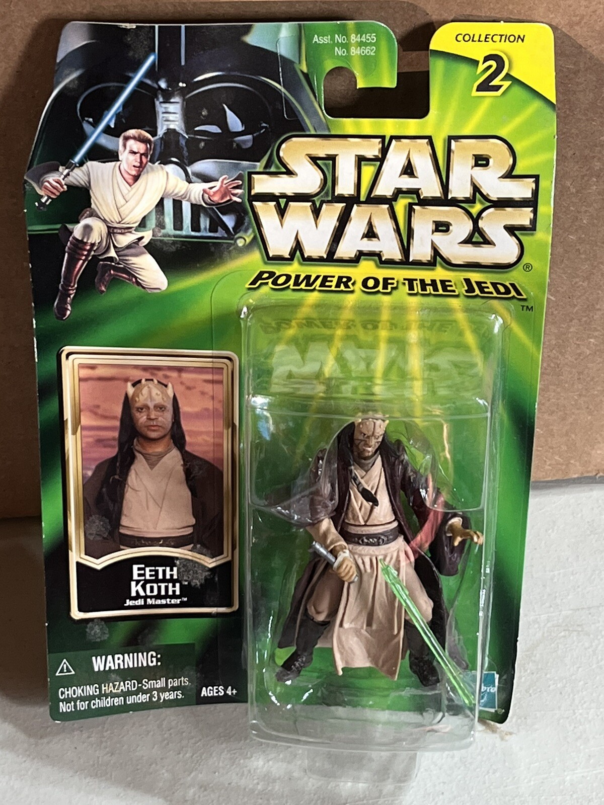 Star Wars Power of The Jedi Eeth Koth Jedi Master 84662 Hasbro 2001 4 ...