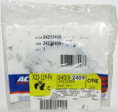 NEW ACDELCO GM GENERAL MOTORS WASHER OEM PART NO. 24232409 | eBay