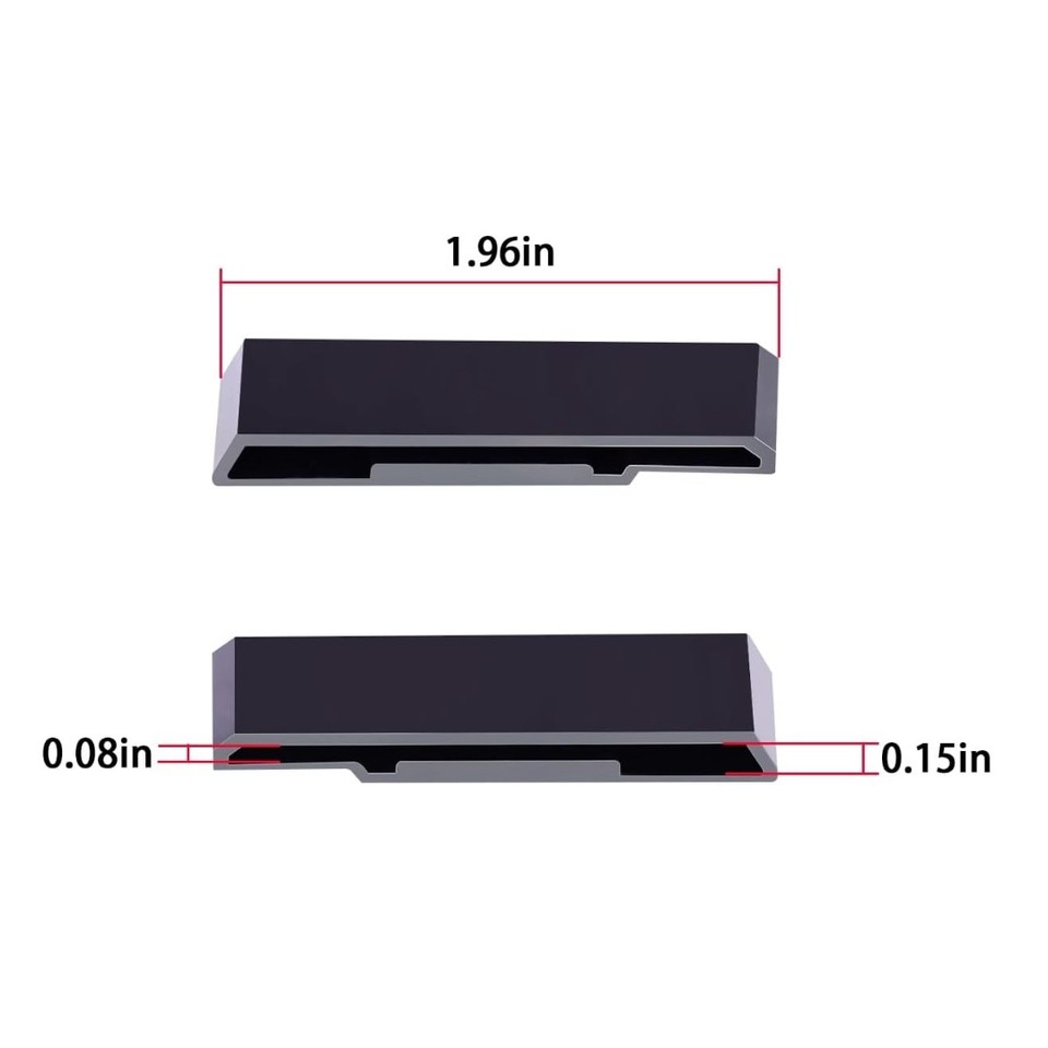 Black Sharp End Covers L&R For Rails The BAK Ind-ustries X4S,X2 Tonneau ...