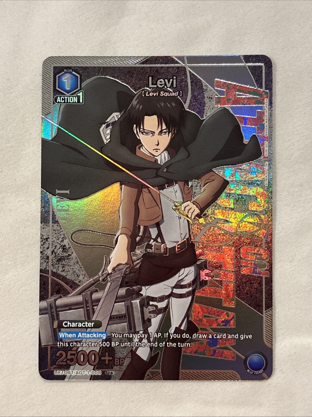 Levi Titan Attack on Titan UE10BT/AOT-1-008 U Parallel Union Arena ...