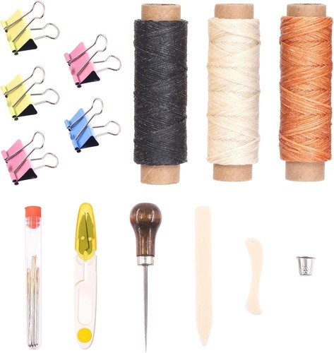 25Pcs Bookbinding Kits, Hand Bookbinding Tools with Bone Folder Paper ...