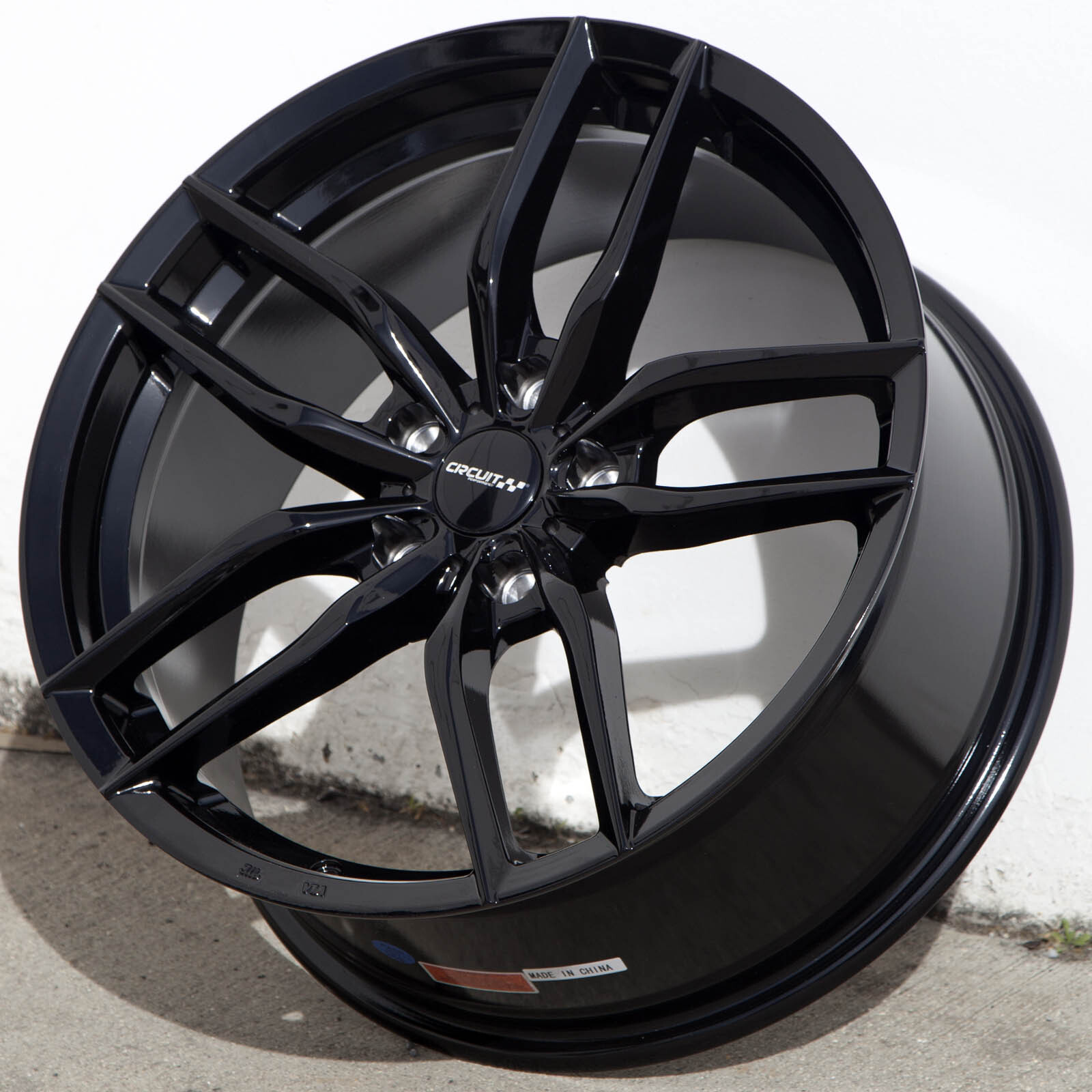 CIRCUIT PERFORMANCE CP34 18x8 5x112 +40 FULL GLOSS BLACK WHEELS (SET OF ...