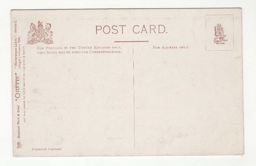 Postcard Raphael Tuck & Sons "Oilette" "Picturesque Lakes" Series I | eBay