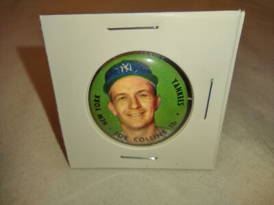 1956 Topps Baseball Joe Collins Pin Coin Pinback New York Yankees | eBay