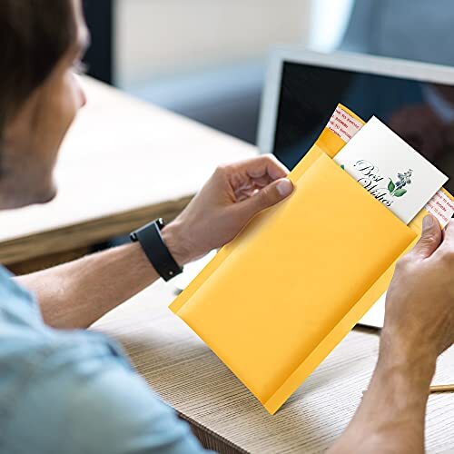 Kraft Bubble Mailers 6x10 Inch Pack Yellow Padded Envelopes #0 Small 25 ...