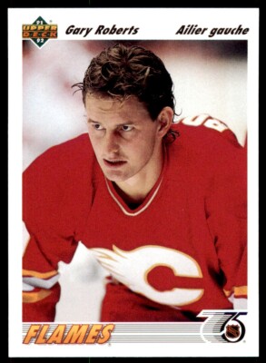 1991-92 Upper Deck French Gary Roberts . Calgary Flames #190 | eBay