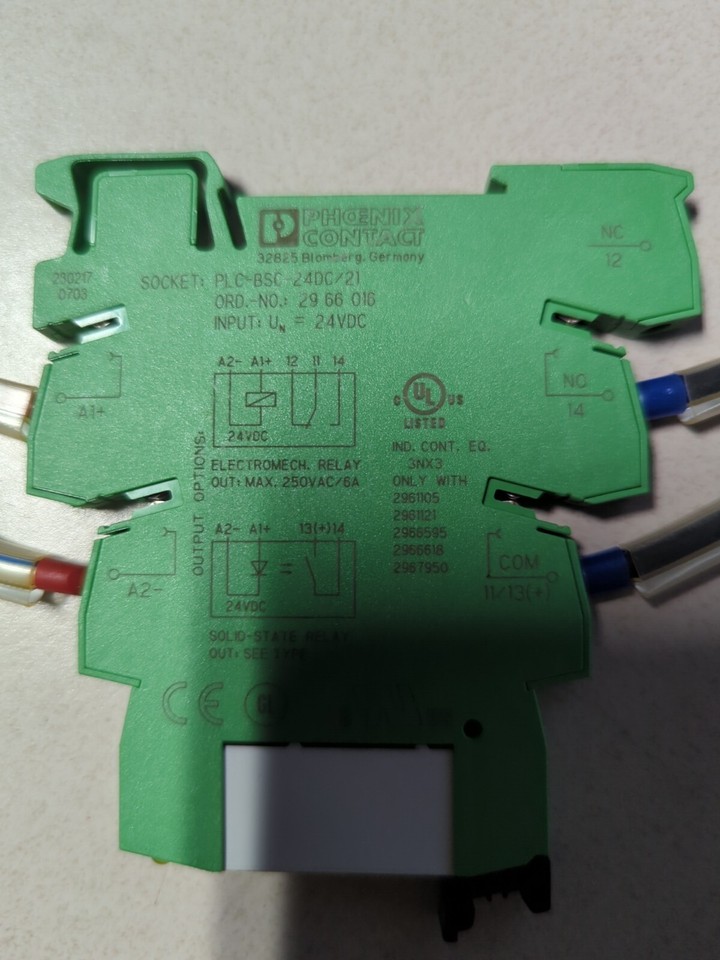 Phoenix Contact 2966016 5 Pin Relay Socket 2961121 Relay 29100006606| eBay