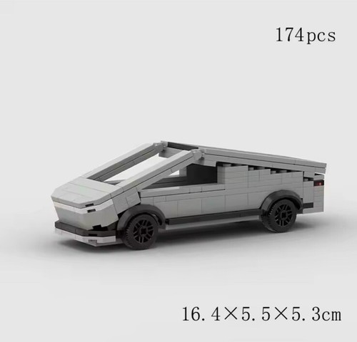 Lego Tesla Cybertruck Custom Cyber truck build Brand New Gray | eBay