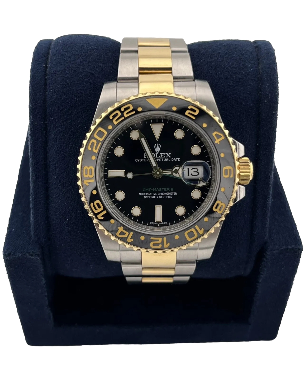 Rolex GMT-Master II 116713 Black Ceramic Two-Tone 18K Yellow Gold ...