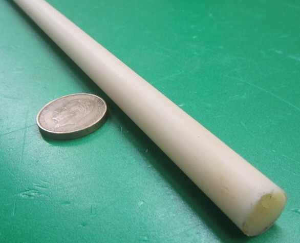 ABS Natural Round Rod, .500" (1/2") Diameter x 60" Long | eBay