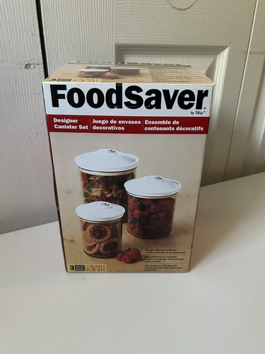 FoodSaver 3Pc Designer Can Set BPA-free Vacuum Storage Canister Set ...