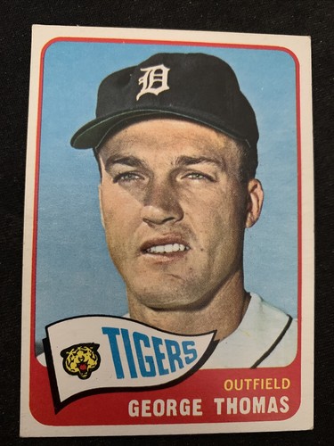 1965 Topps Baseball Card #83 George Thomas Detroit Tigers NM+ Free ...