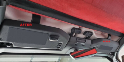 Sun Visor Warning Label Decal for 2011 - 2023 Jeep Wrangler JK JL Matte ...