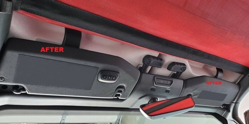 Sun Visor Warning Label Decal for 2011 - 2023 Jeep Wrangler JK JL Matte ...