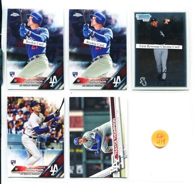 2010-17 Trayce Thompson Rookie Card Lot 4 of 5 Diff, Los Angeles ...