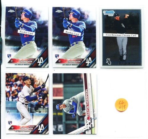 2010-17 Trayce Thompson Rookie Card Lot 4 of 5 Diff, Los Angeles ...