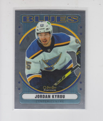 21/22 OPC Platinum St. Louis Blues Jordan Kyrou Retro card #R-15 | eBay