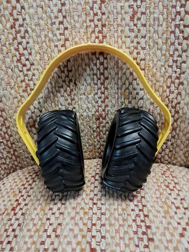 Monster Jam Truck Tire Kids Ear Muffs Headphones Yellow Child Hearing ...