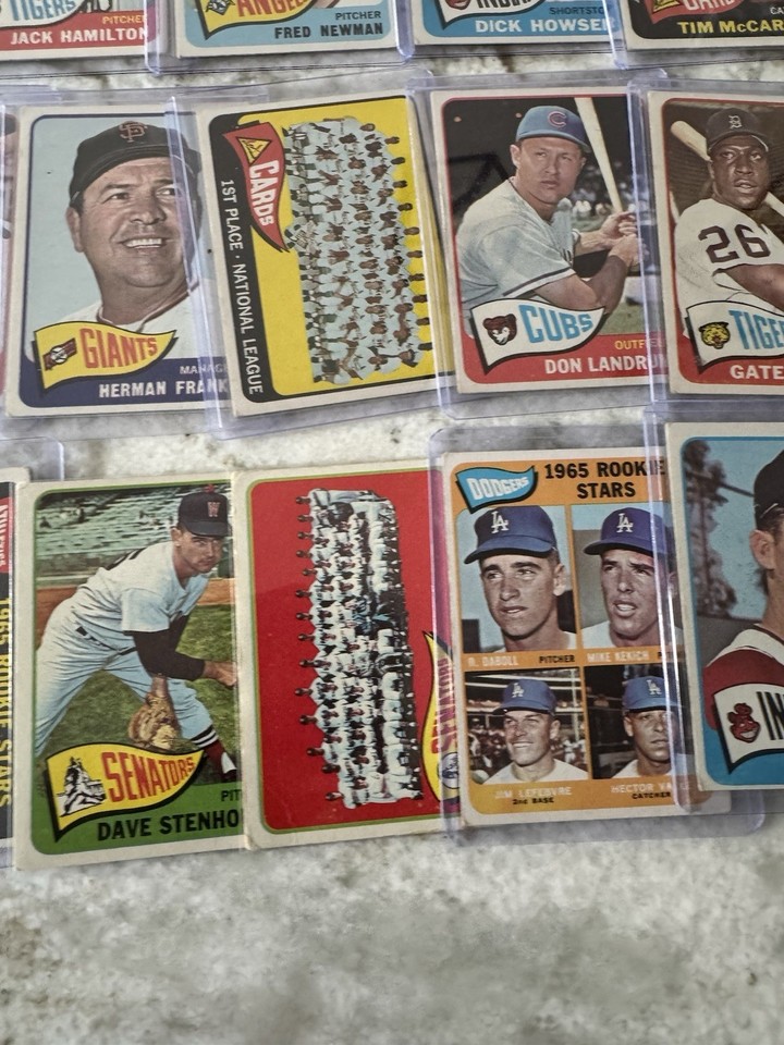 1965 Topps Baseball Card Lot of 35 Cards Stars, High #, others. Mixed ...