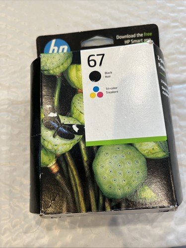 HP 67 Black Color 2PK Ink Cartridges, DeskJet 1250 2700 EXP 2/2027 | eBay