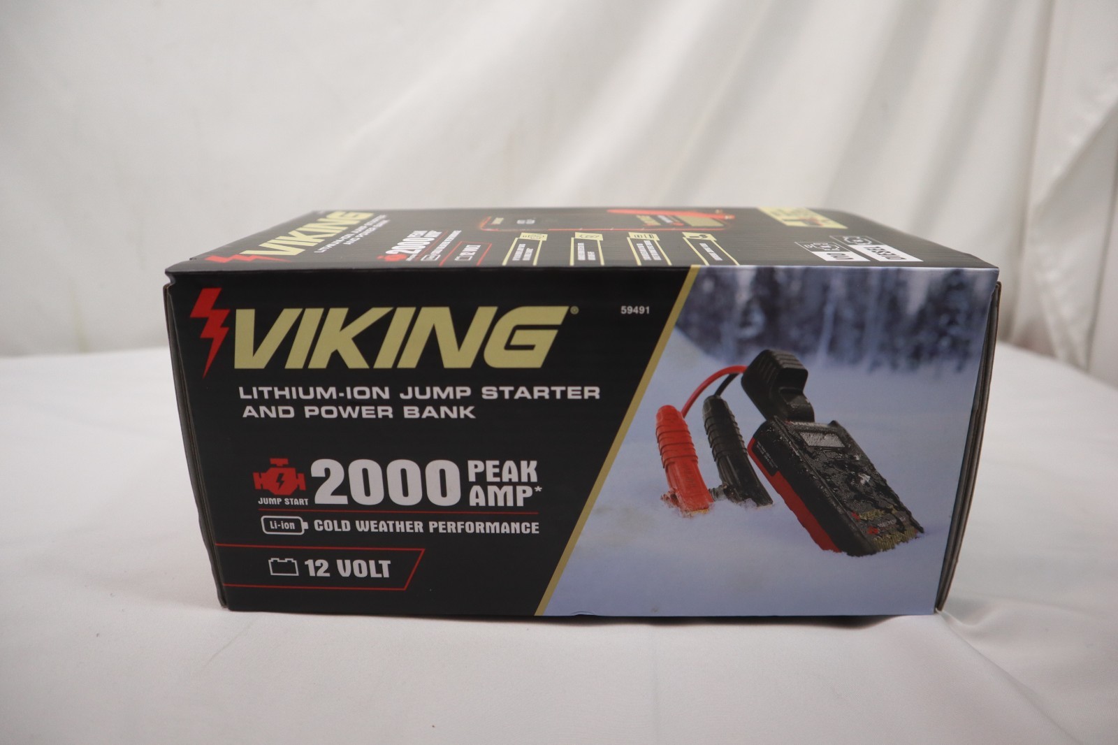 VIKING 12V LITHIUM-ION JUMP STARTER & POWER BANK 2000 PEAK AMP - NEW ...