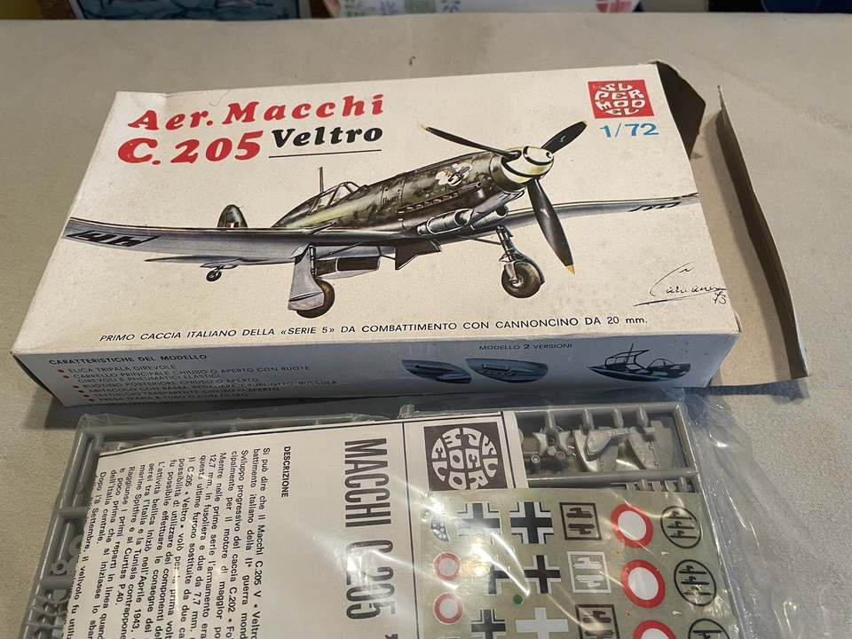 nos Super Model AER. MACCHI C.205 VELTRO 1/72 Scale Plastic Model Kit ...