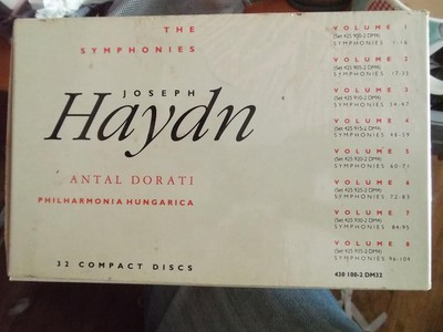 Joseph Haydn Complete Symphonies 32 Cd Box Set Classical Music ...
