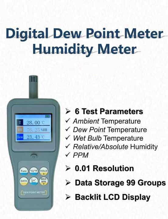 All-in-one Dew Point Tester With Dewpoint Temperature Measurement Curve ...