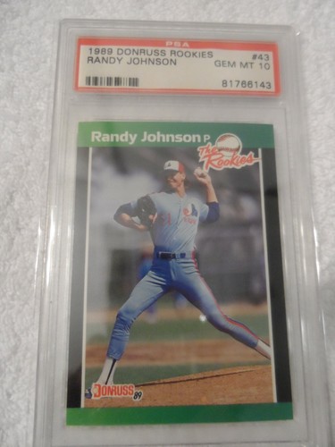 1989 Donruss #43 Randy Johnson The Rookies RC HOF PSA 10 GEM MT | eBay